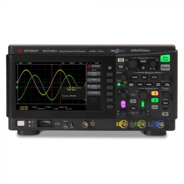 EDUX1052G | Oscilloscope numérique 2 voies 50 MHz avec générateur de ...