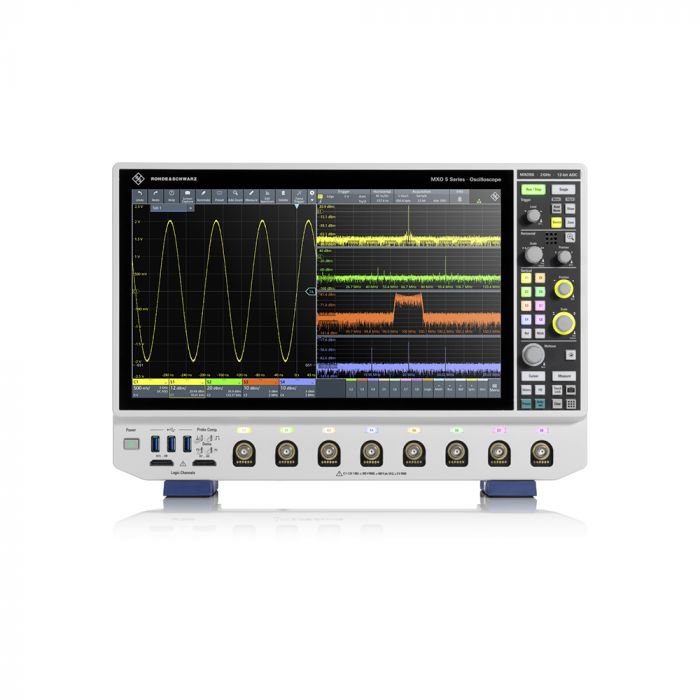 MXO58-100 | Oscilloscope 8 voies 100 MHz, R&S série MXO5, 500 Mpts, 12 bits, écran tactile 15.6''