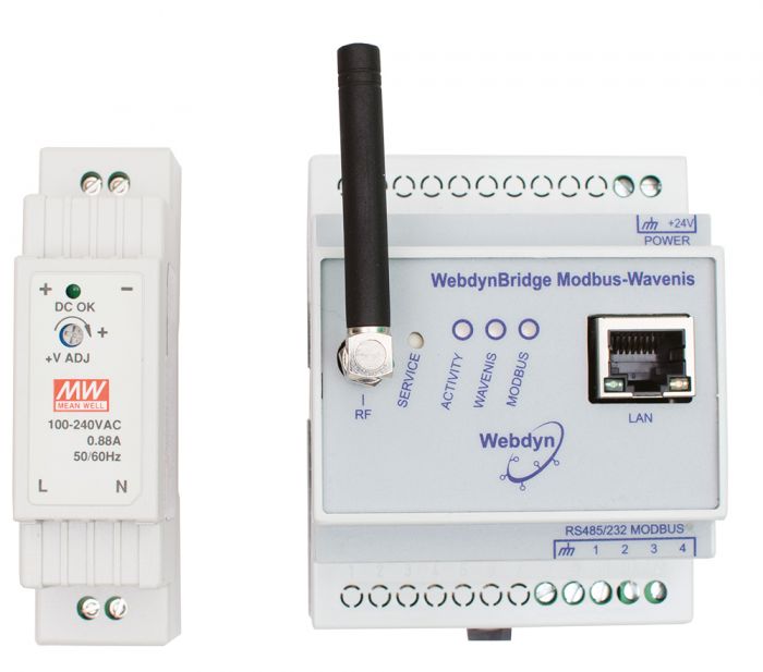 WEBDYN-BRIDGE | Passerelle à technologie Wavenis vers ModBus